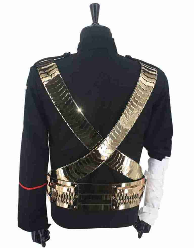 Michael Jackson Jam Golden Belt Jacket - MJ outfits