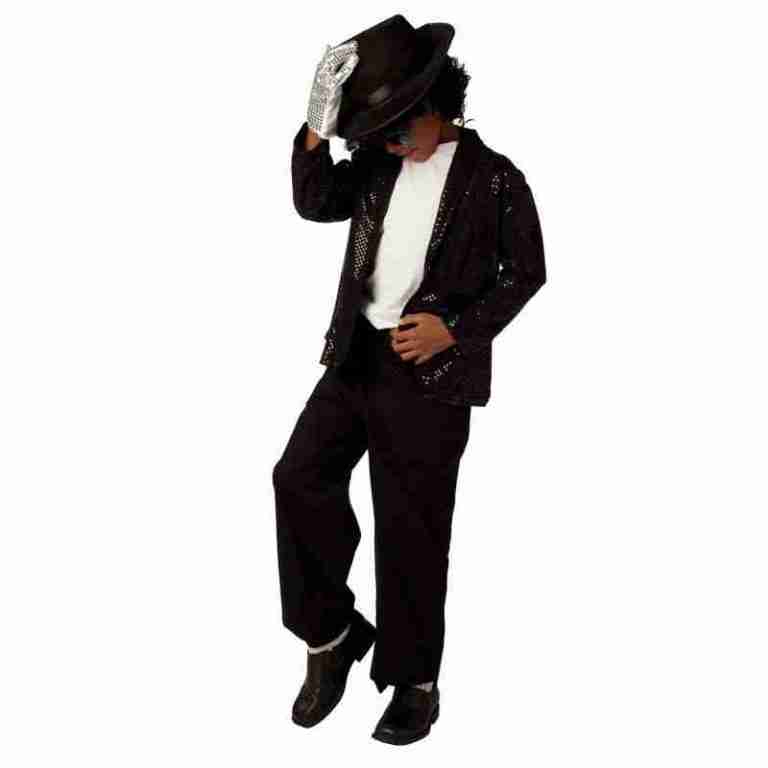 Michael Jackson Kids Bad Boy Full Black Costume - Mjoutfits