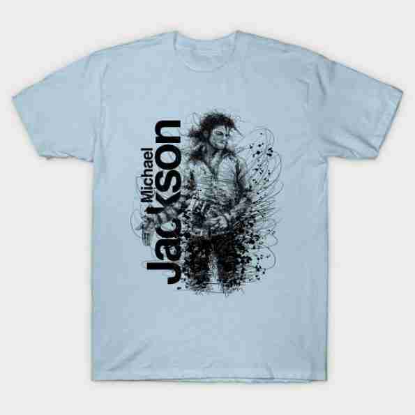 Michael Jackson Scribble Art Off White T-Shirt - MJoutfits